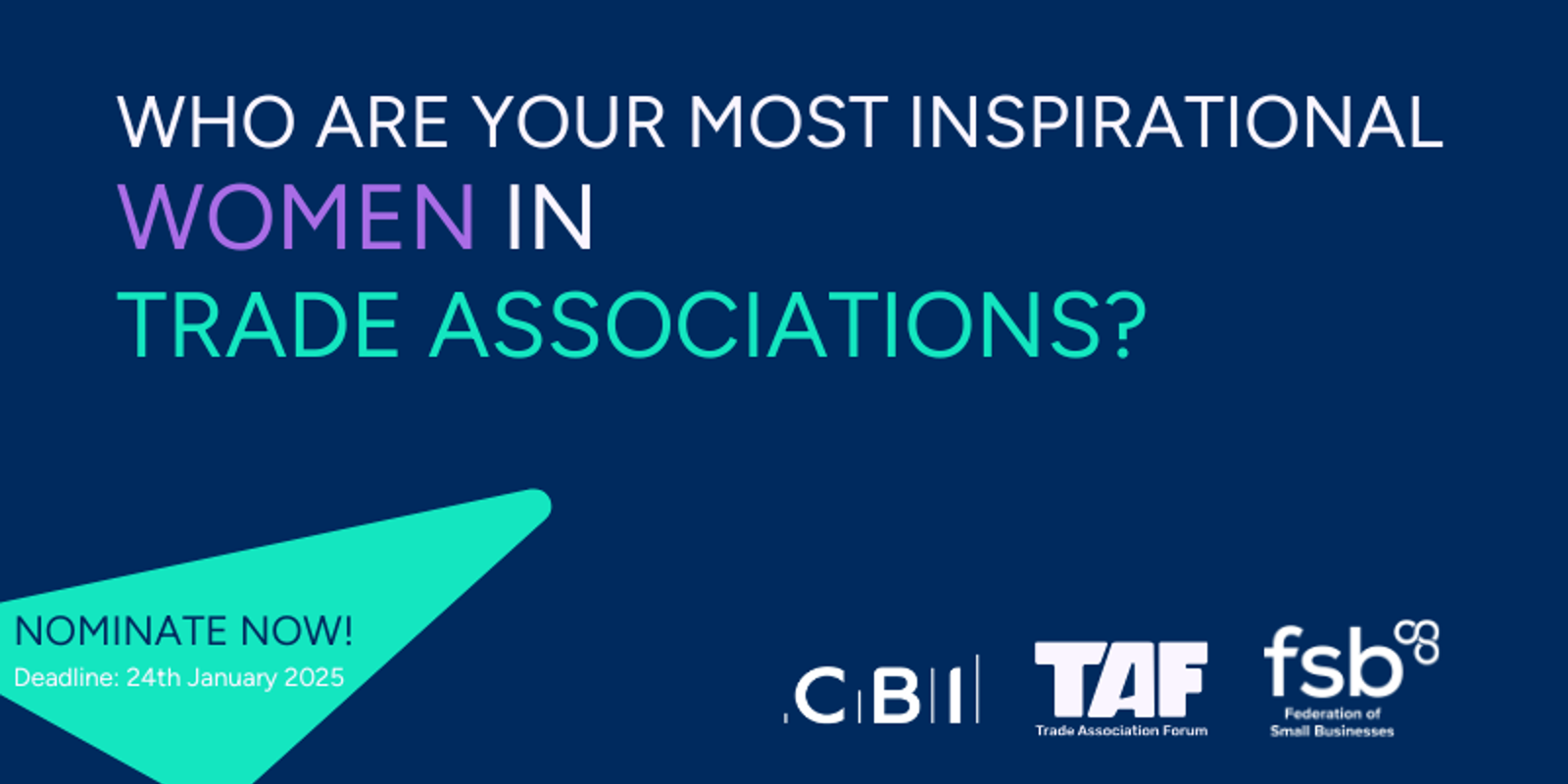 Nominate the most inspirational women in the UK trade association ...